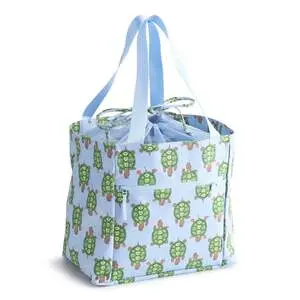 VERA BRADLEY Drawstring Family Tote Bag - Blue