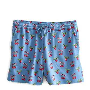 VERA BRADLEY Pajama Shorts In Cherry Picking - Blue