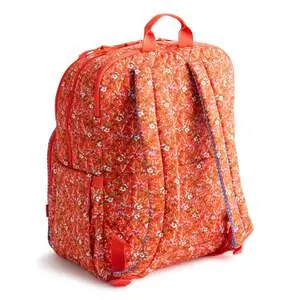 VERA BRADLEY Large Bancroft Backpack - Orange