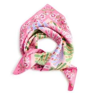 VERA BRADLEY Square Silk Scarf In Cottage Shells - Pink