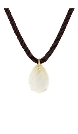 Shashi Lasso Gemstone Pendant Necklace