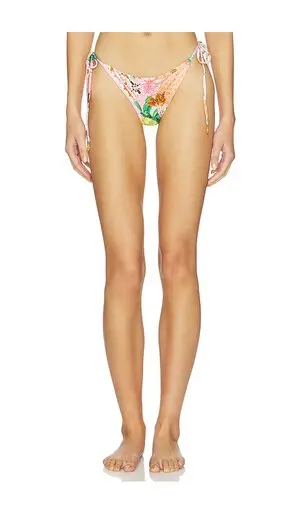 Luli Fama Crystallized Seamless Ruched Bottoms - Multicolor