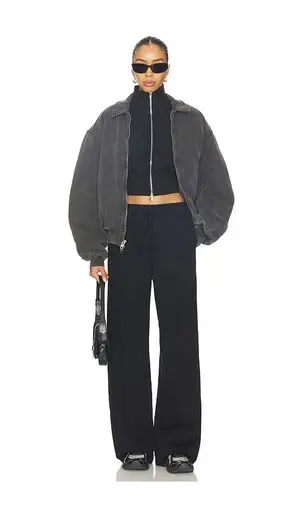 Superdown Branka Zip Up Jacket - Black