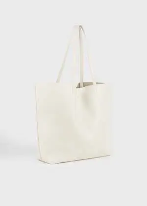 TOTEME Roam Leather Tote - Creme
