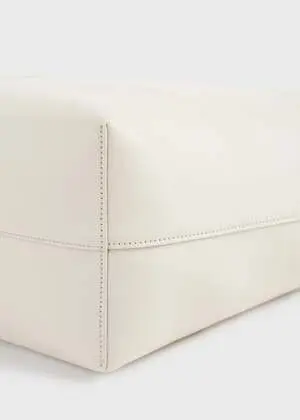 TOTEME Roam Leather Tote - Creme
