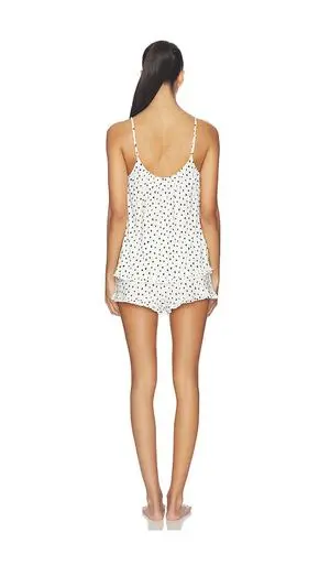 Eberjey Gisele Printed Cami & Short Set In White