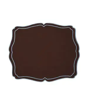 LOULOU Louise Placemat And Napkin Set - Brown