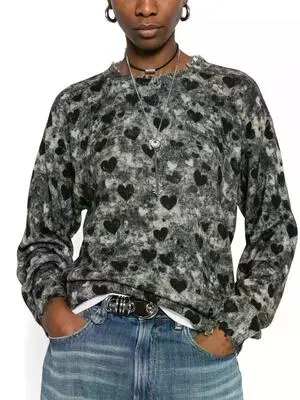 R13 Heart-detail Cashmere Sweater