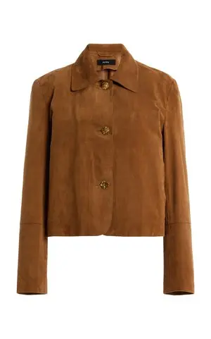 ARMA Emilla Goat Suede Jacket - Brown