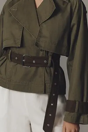Derek Lam 10 Crosby Ines Crop Trench Jacket