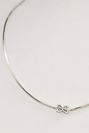 Maeve Bow Charm Bracelet - Silver