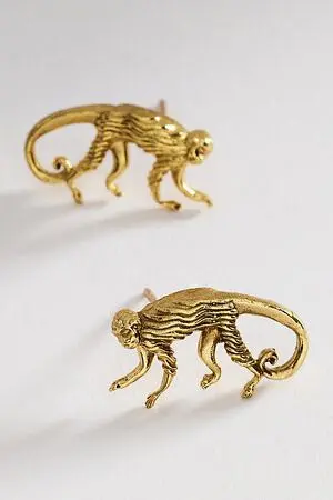 ALEMAIS Le Jardin Monkey Stud Earrings