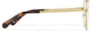 Zenni Heart Eyeglasses Stainless Steel Full Rim Frame - Gold