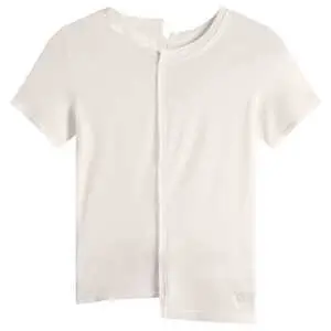 Y3 Fitted T-shirt With Asymmetrical Hem