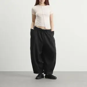 Y3 Fitted T-shirt With Asymmetrical Hem