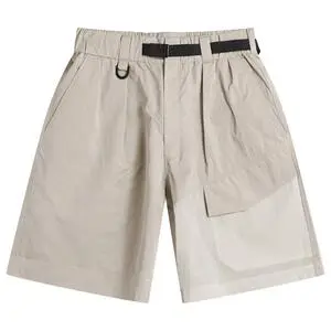 Y3 Cotton Blend Shorts - Brown