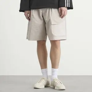 Y3 Cotton Blend Shorts - Brown