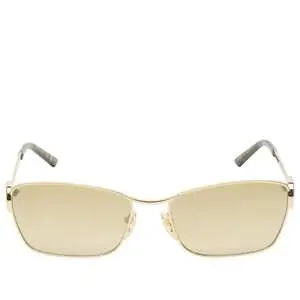 Gucci Gg2045s Rectangle Sunglasses - Gold/brown