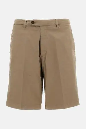 BRIGLIA 1949 Cotton Bermuda Shorts - Brown