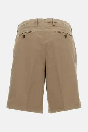 BRIGLIA 1949 Cotton Bermuda Shorts - Brown