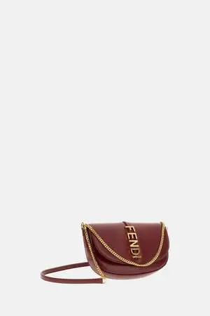 Fendi Chain Wallet Graphy - Red