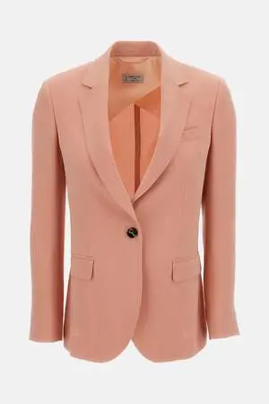 Alberto Biani Single-breasted Cady Jacket - Rosa