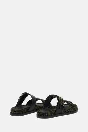 Fendi Feel Ff Jacquard Slides