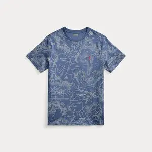 Ralph Lauren Map-print Cotton Jersey Tee