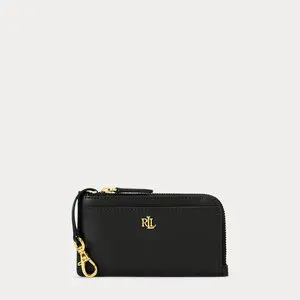 Ralph Lauren Leather L-zip Card Case Black