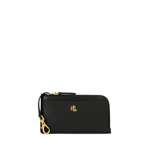 Ralph Lauren Leather L-zip Card Case - Black