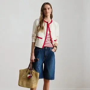 Ralph Lauren Denim Wide-leg Bermuda Shorts