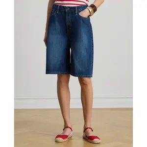 Ralph Lauren Denim Wide-leg Bermuda Shorts