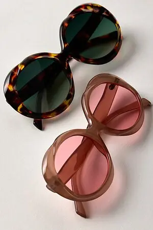 Free People Iris Round Sunglasses Tort/lake