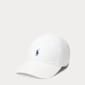 Ralph Lauren Linen Ball Cap - White