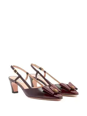 Bally B-bow Slingback Heeled Pumps