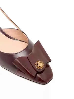 Bally B-bow Slingback Heeled Pumps