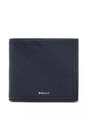 Bally Capitol Grained-leather Wallet - Blue