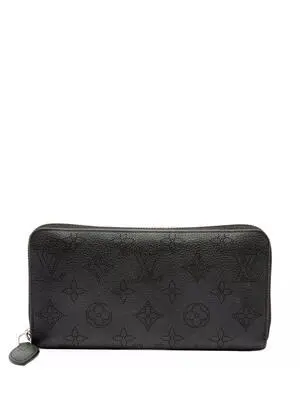 LOUIS VUITTON 2021-2025 Monogram Mahina Zippy Wallet Long Wallets - Black