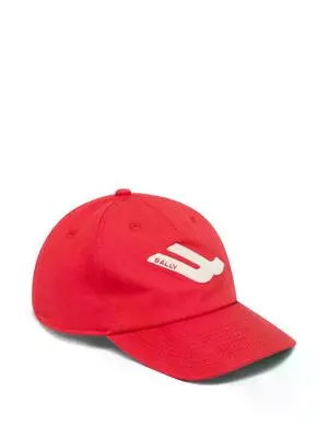 Bally Logo-patch Baseball Cap - Red