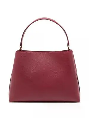 Bally Grained-leather Shoulder Bag With Lock