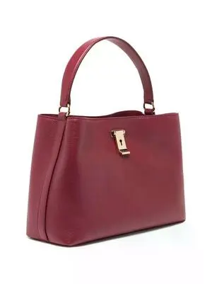 Bally Grained-leather Shoulder Bag With Lock