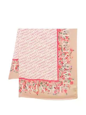 TWINSET Floral-print Scarf - Neutrals
