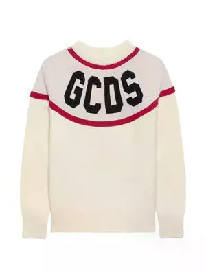 Gcds Logo Sweater - Neutrals