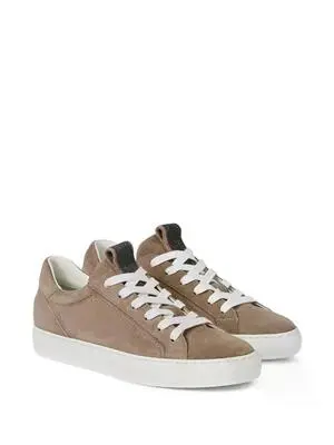 Brunello Cucinelli Suede Sneakers With Monili Detail