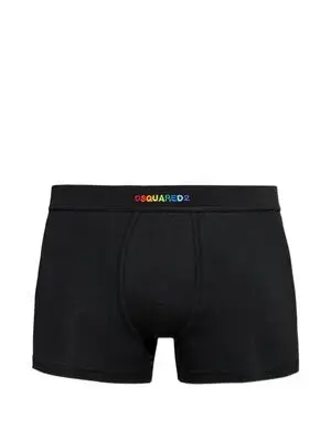 Dsquared2 Logo-embroidered Boxers - Black