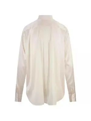 Ermanno Scervino Neck Bow Satin Shirt