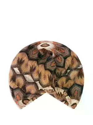 Missoni Patterned Turban - Brown