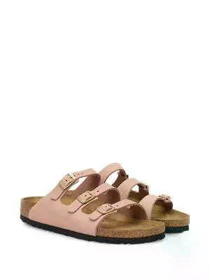 BIRKENSTOCK Florida Leather Sandals - Pink