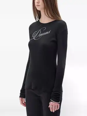 ANN DEMEULEMEESTER Fiene Rib Jersey T-shirt