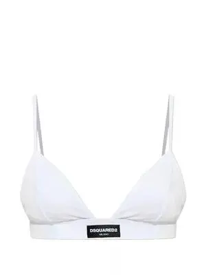 Dsquared2 Heritage Triangle Bralette - White